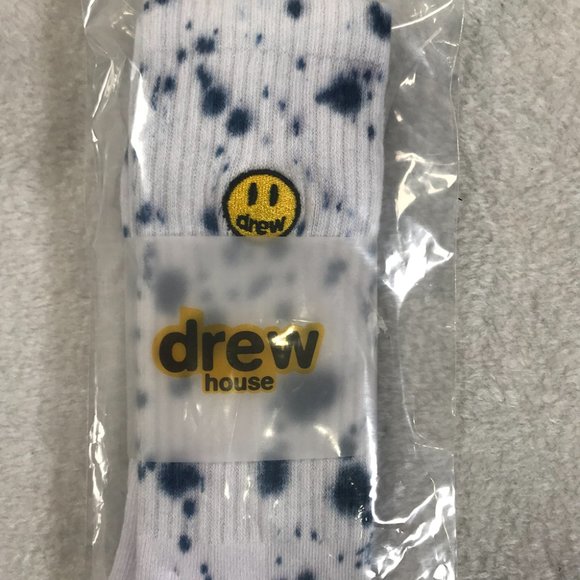 Underwear & Socks | Drew House Royal Blue Splatter Socks | Poshmark